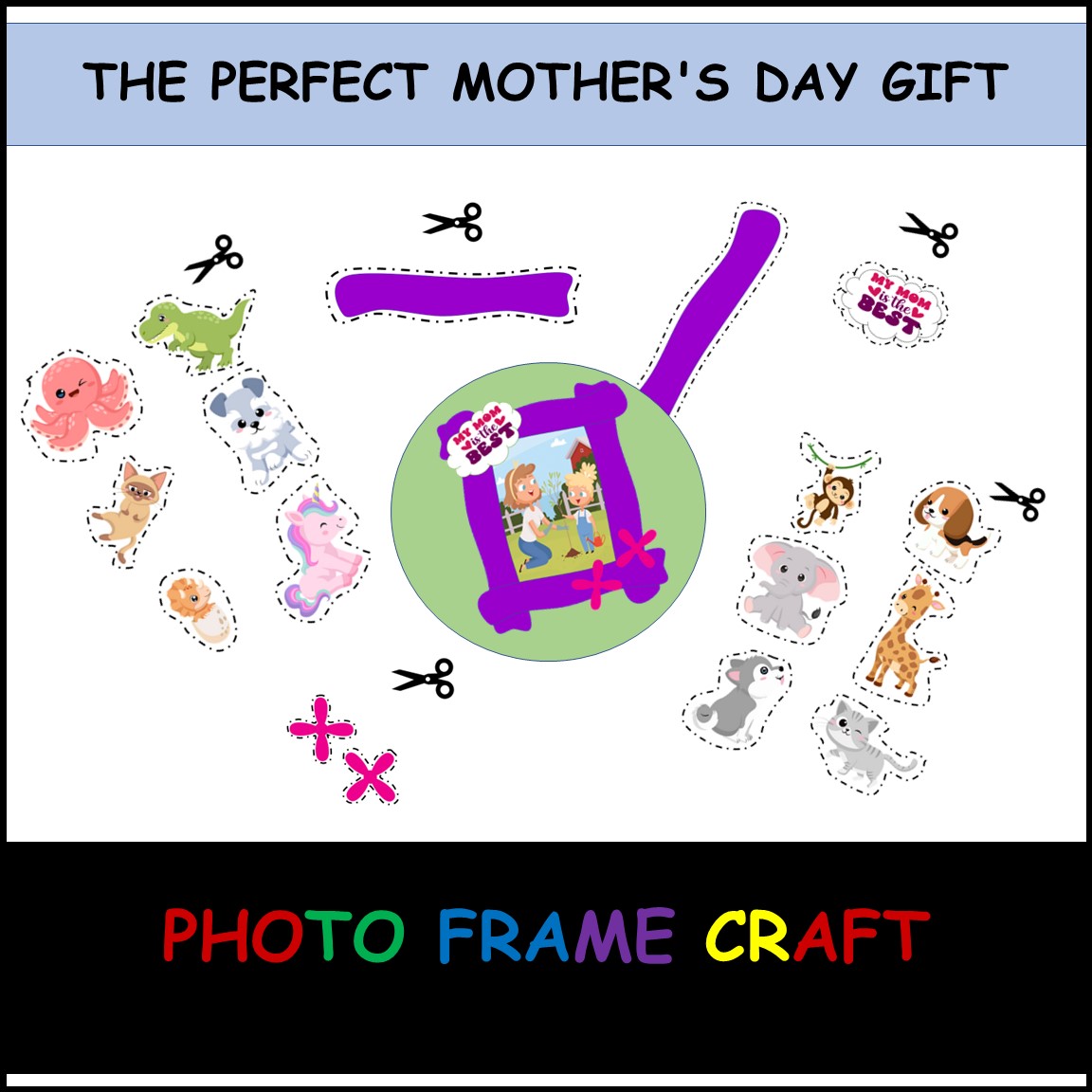 Mother's Day Gift: My Mom is the Best Book and Picture Frame Crafts for ...