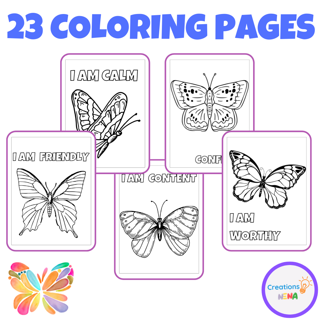 Positive Affirmations Coloring Pages | Made By Teachers