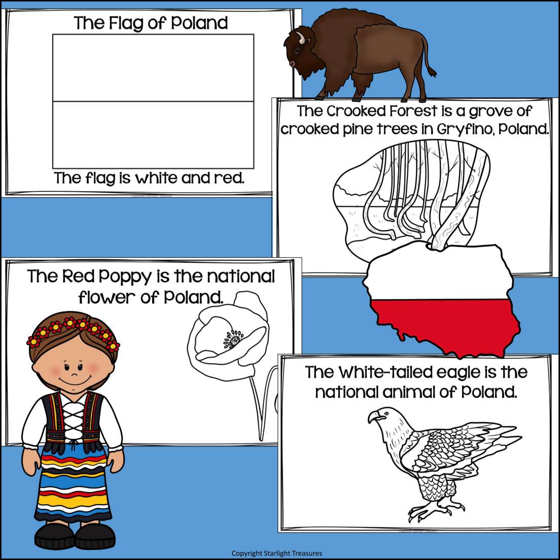 Poland Mini Book for Early Readers - A Country Study | Made By Teachers