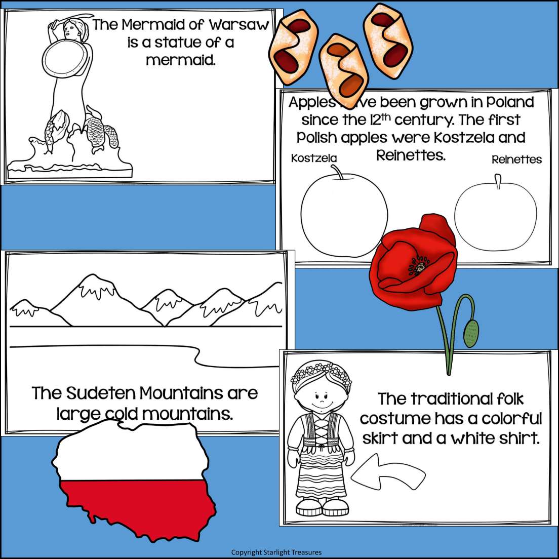 Poland Mini Book for Early Readers - A Country Study | Made By Teachers