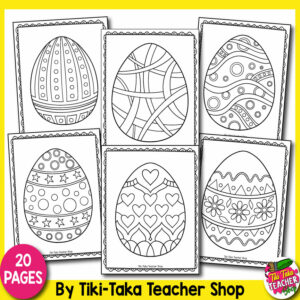 Easter Coloring Pages | Easter Egg Coloring Pages | Made By Teachers