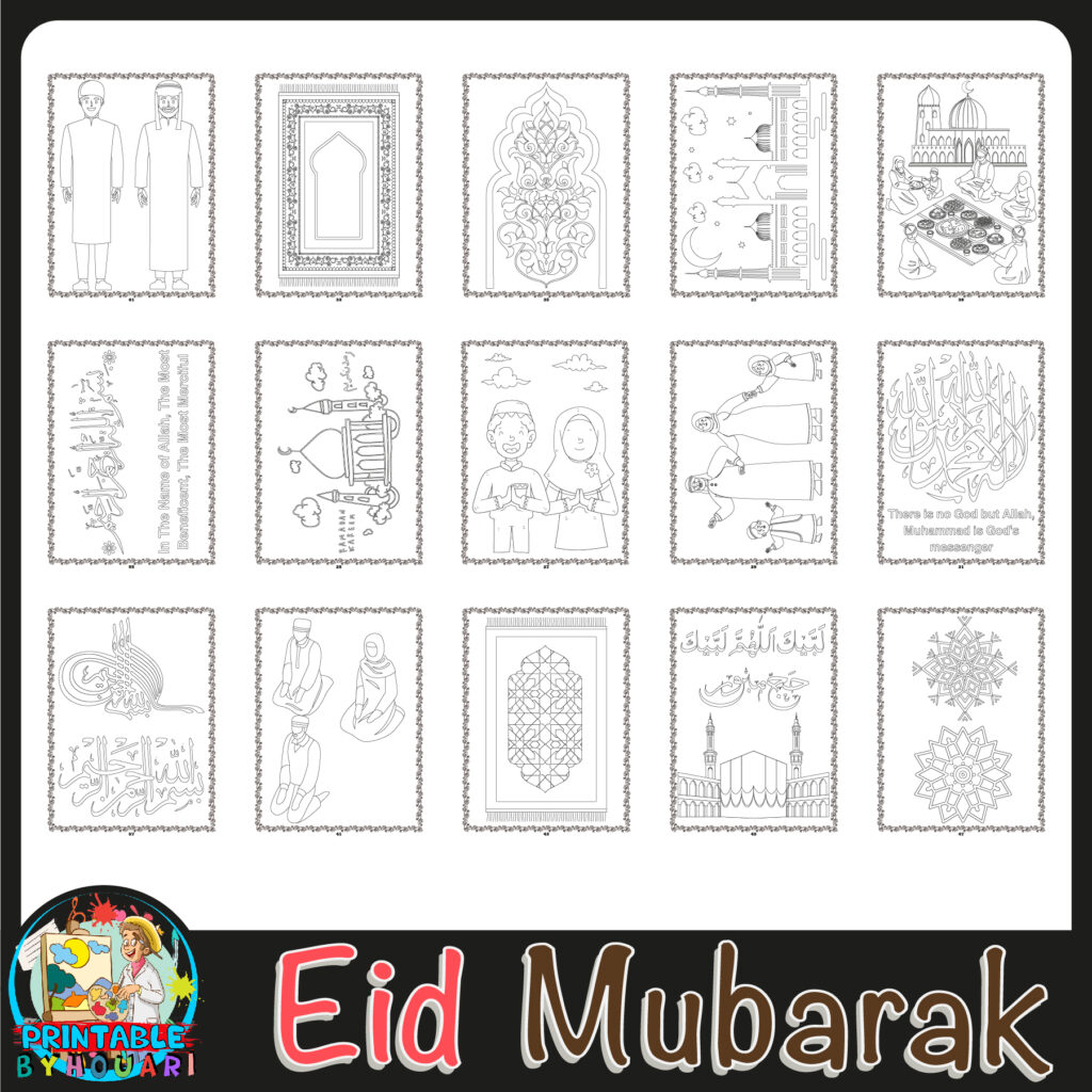 Eid al-Fitr activities- eid coloring pages for kids- activities for eid ...
