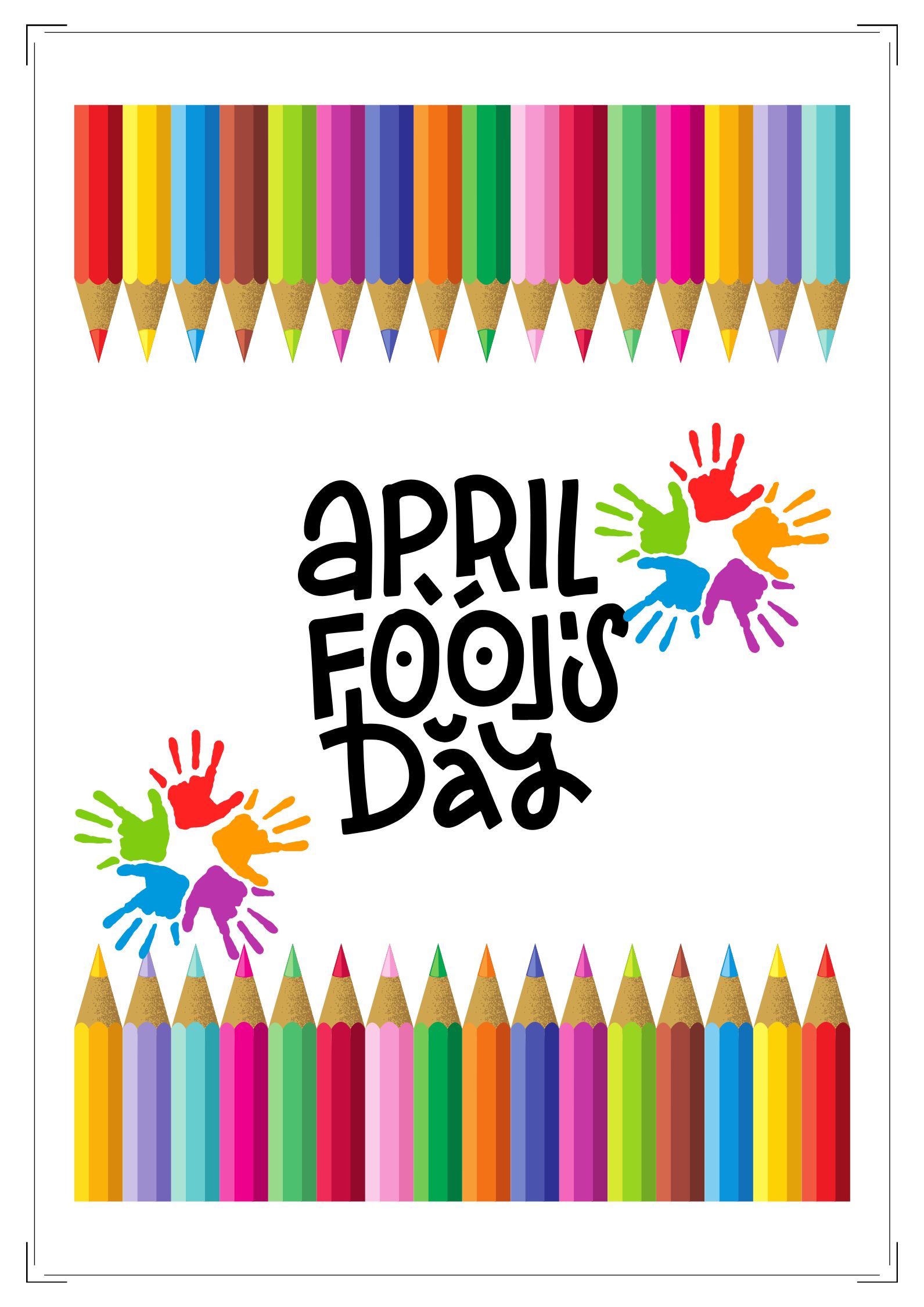 Coloring Page Featuring A Jester s Hat With The Words April Fool s coloring-page-featuring-a-jester-s-hat-with-the-words-april-fool-s