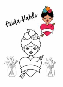 Frida Kahlo coloring pages activities | Made By Teachers