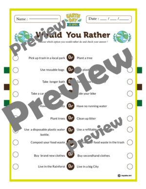 Earth Day Would You Rather Game | Made By Teachers