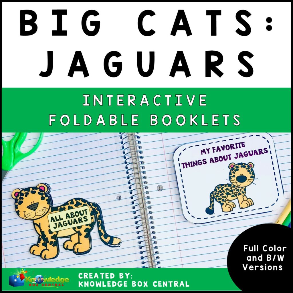 Big Cats: Jaguars Interactive Foldable Booklets | Made By Teachers