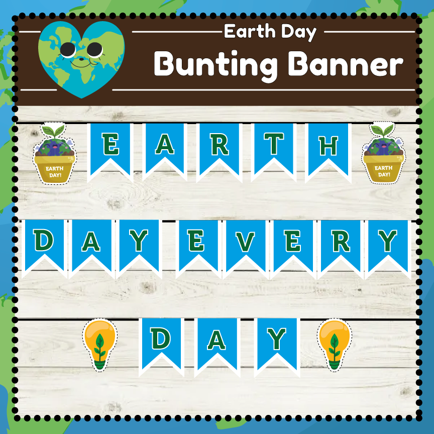Earth Day Banner Kit for Bulletin Board | Made By Teachers