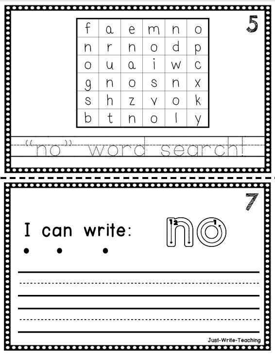 Sight Word Flip Book (Flipbook) - NO | Made By Teachers