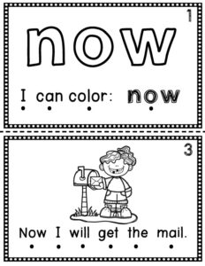 Sight Word Flip Book (Flipbook) - NOW | Made By Teachers