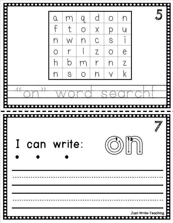 Sight Word Flip Book (Flipbook) - ON | Made By Teachers