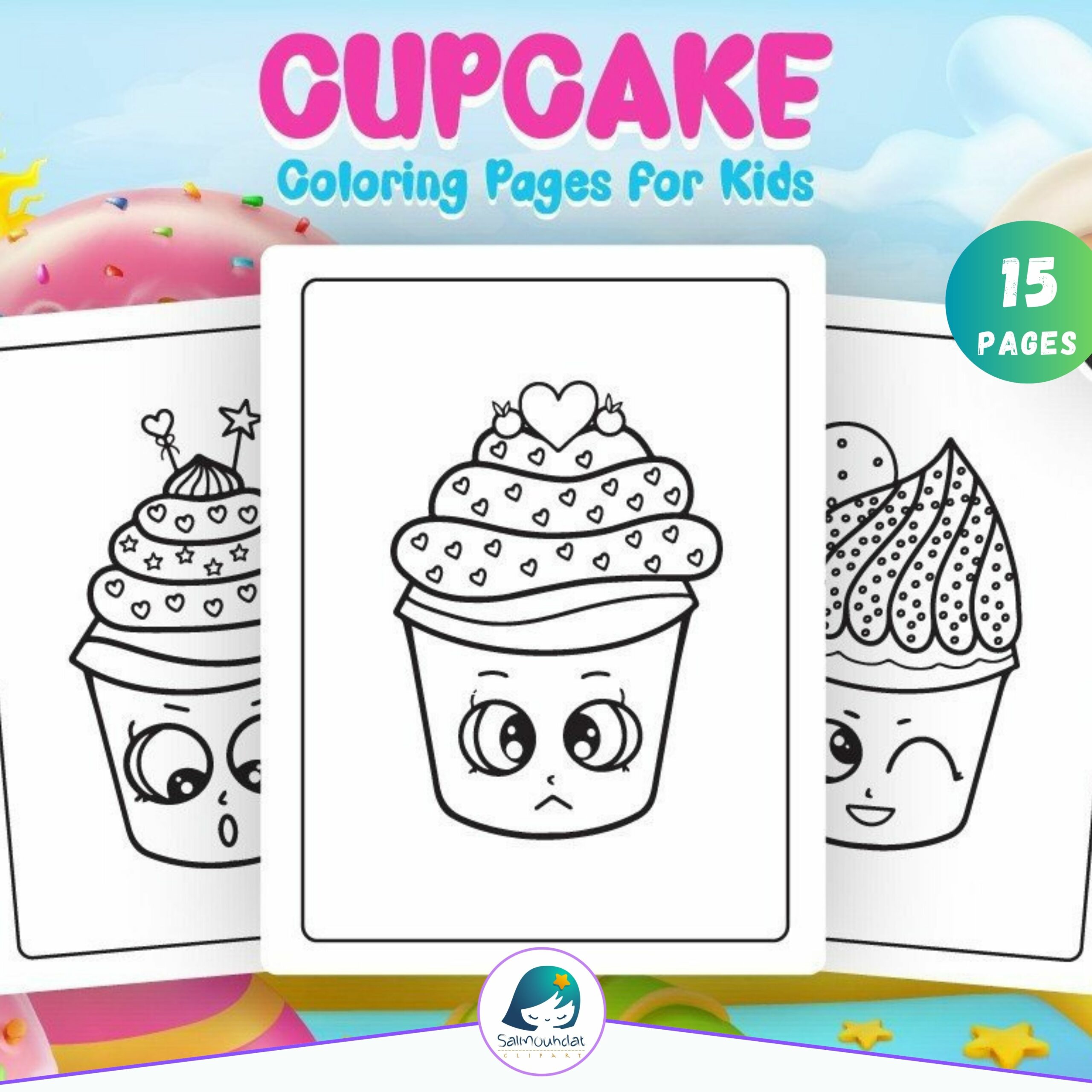 Cupcake Coloring Pages