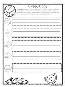 Summer Goals: Writing Graphic Organizer | Made By Teachers