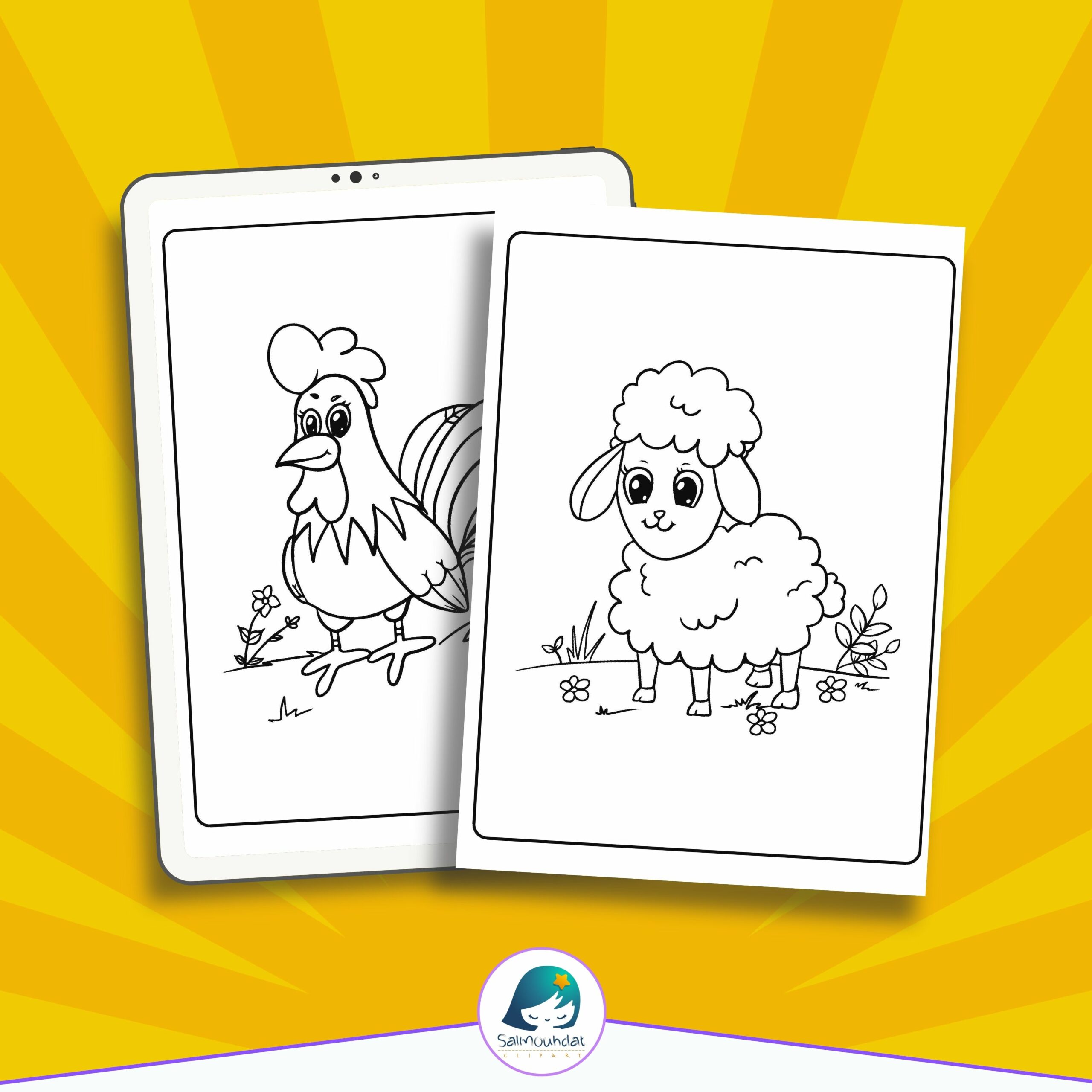 Farm Animals Coloring Pages - Coloring Sheets - Morning Work - Coloring ...