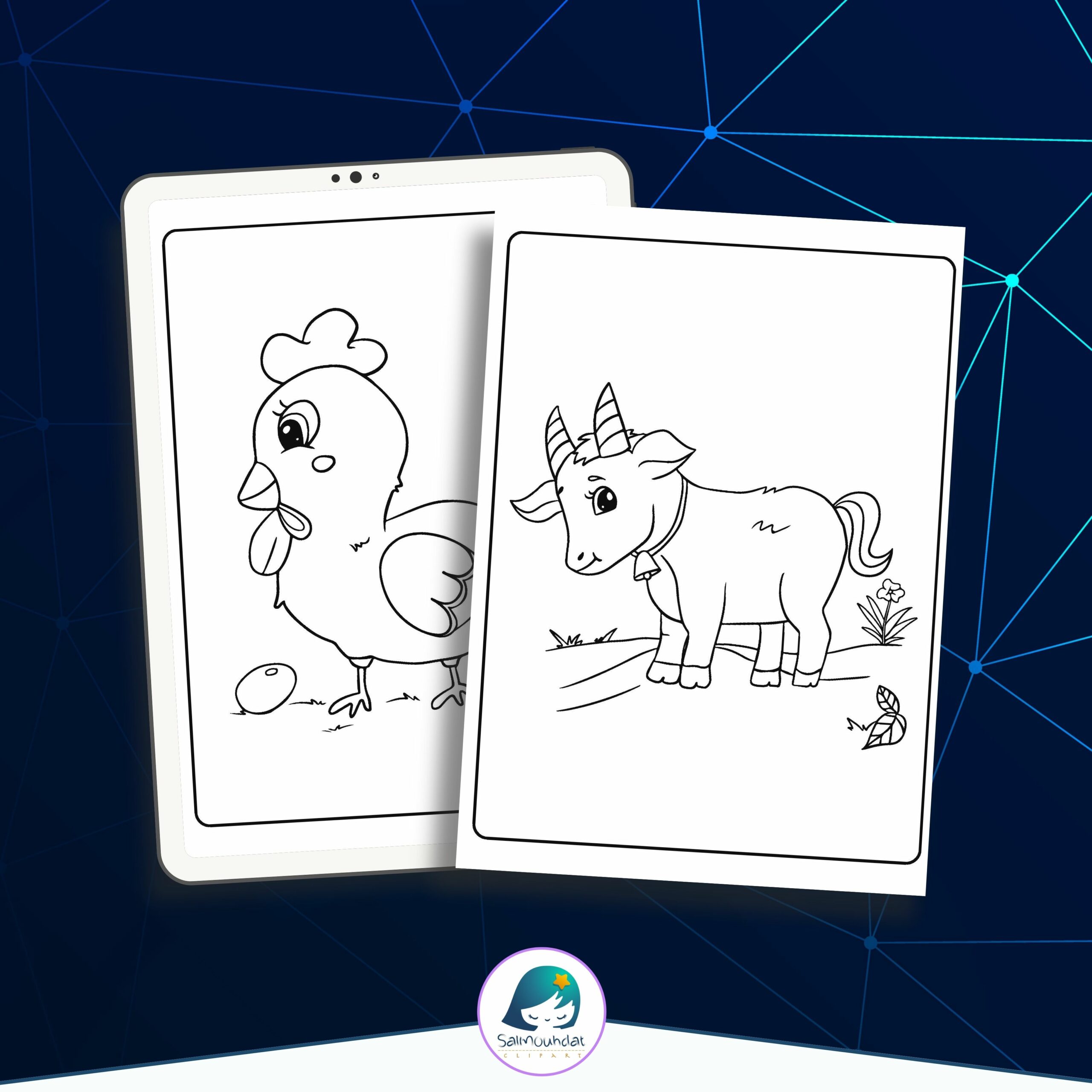 Farm Animals Coloring Pages - Coloring Sheets - Morning Work - Coloring ...