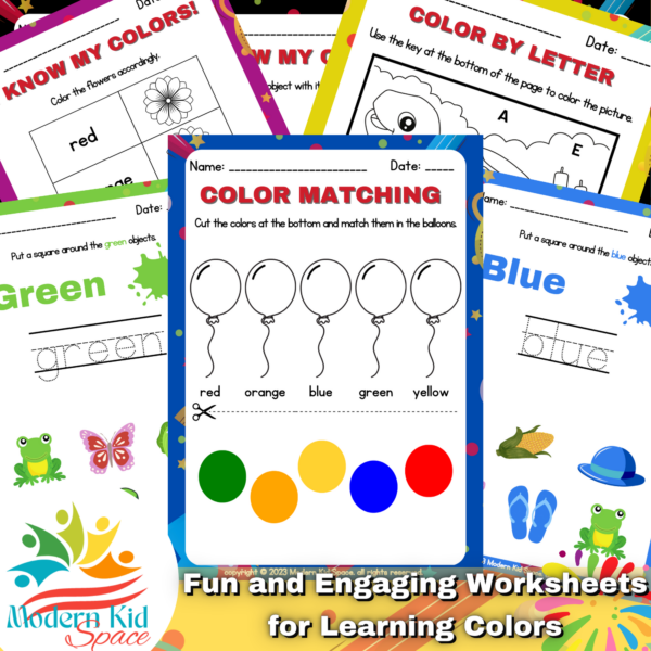Colorful Adventures: Fun and Engaging Worksheets for Learning Colors ...