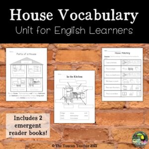 House Vocab ESL/EL/EFL unit | Made By Teachers