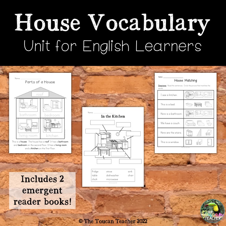 House Vocab ESL/EL/EFL unit | Made By Teachers