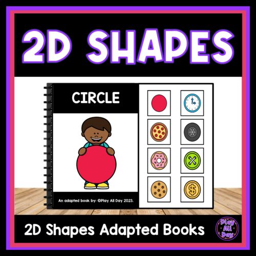 2D Shapes Adapted Books | Interactive Books for Shapes | Made By Teachers