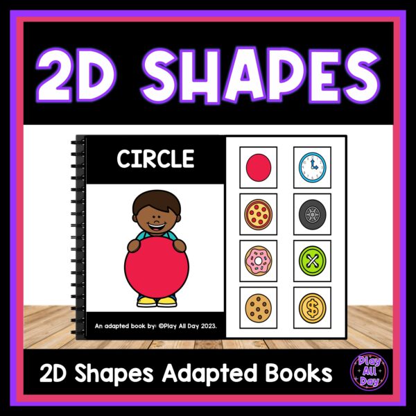 2D Shapes Adapted Books | Interactive Books for Shapes | Made By Teachers