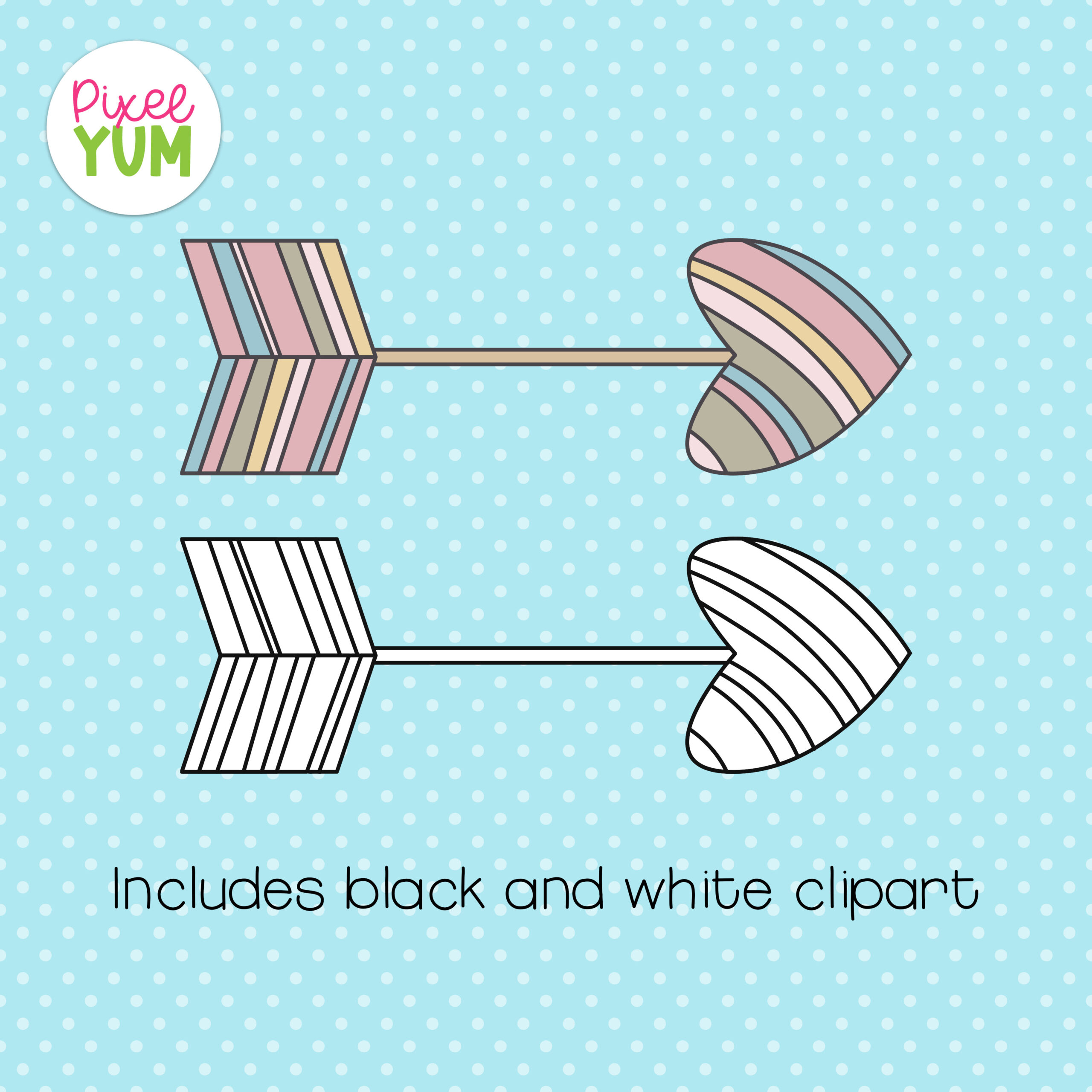 Boho Arrows Clipart - Commercial Use OK | Made By Teachers