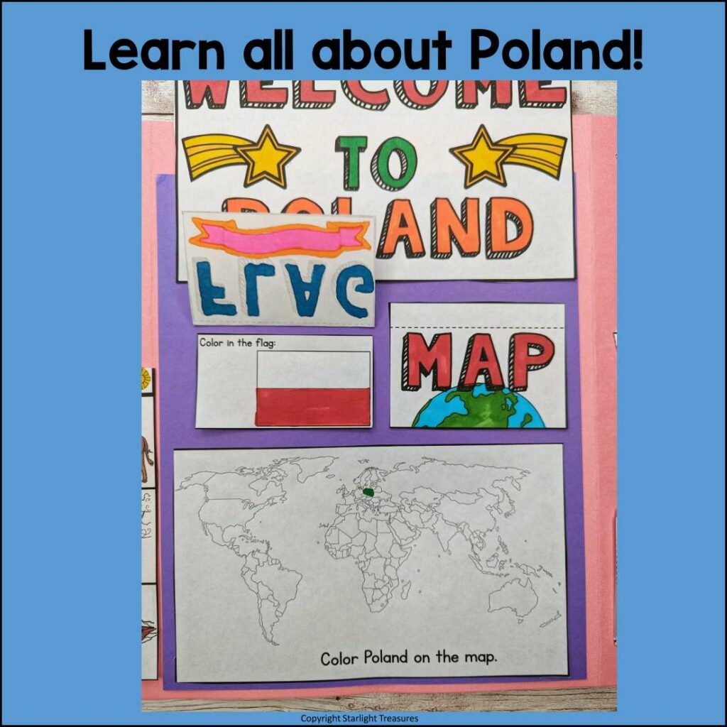 Poland Lapbook for Early Learners - A Country Study | Made By Teachers