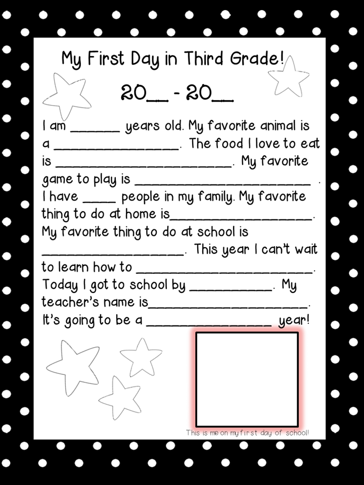 Beginning of Year Writing Activity for 1st, 2nd and 3rd Graders! | Made ...