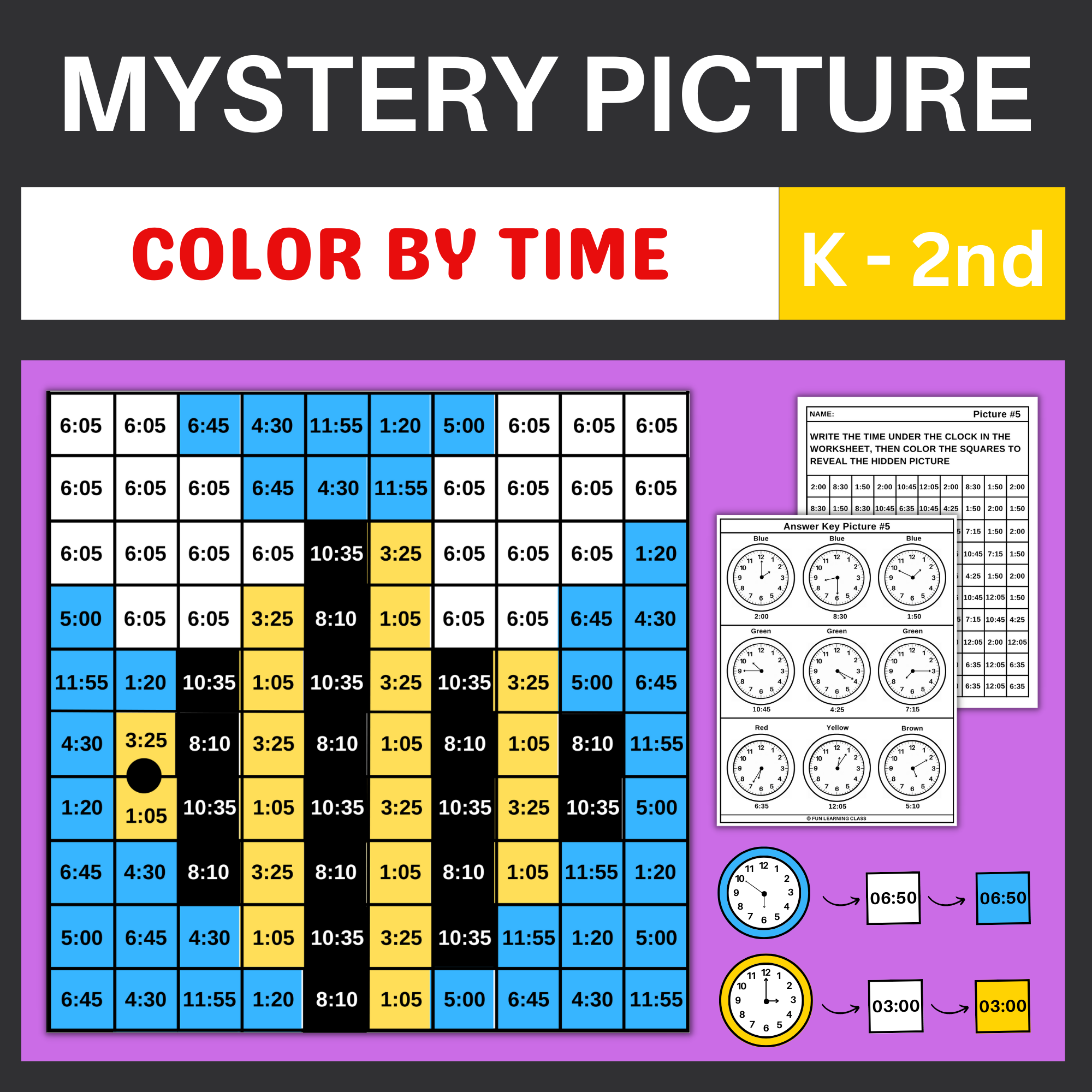 Mother's Day Hundred Chart Mystery Pictures Color By Number | Made By ...