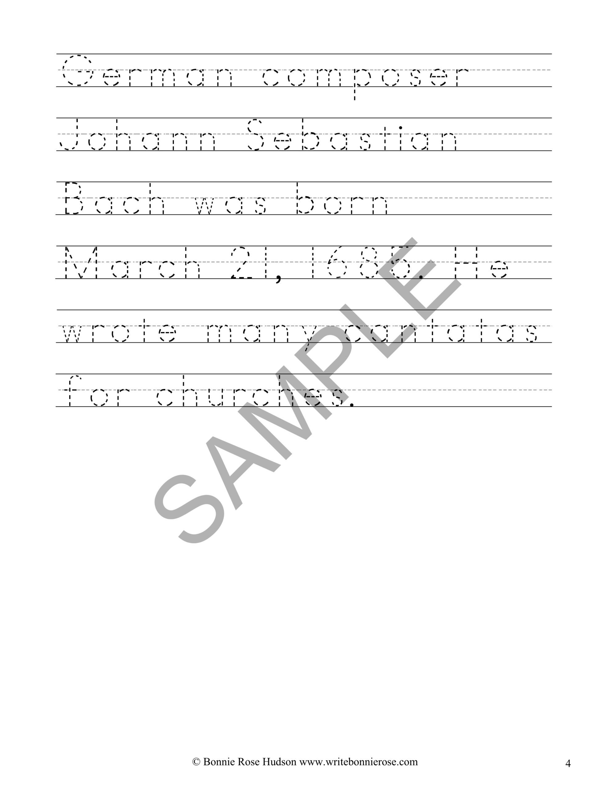 Great Composers Coloring Book with Print Copywork | Made By Teachers