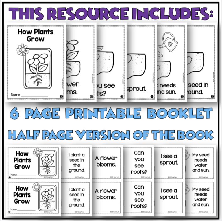Plant Life Cycle Emergent Reader & Posters | How Plants Grow | Made By ...