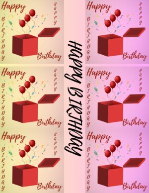 Happy Birthday Cards printable for kids,students | Made By Teachers
