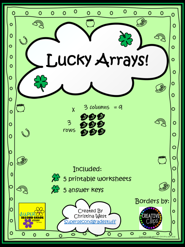 Lucky Arrays! 2nd and 3rd grade Multiplication Practice | Made By Teachers