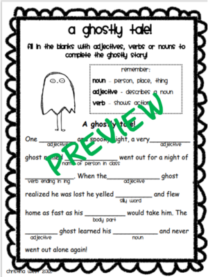 Parts of Speech - Halloween Style! | Made By Teachers