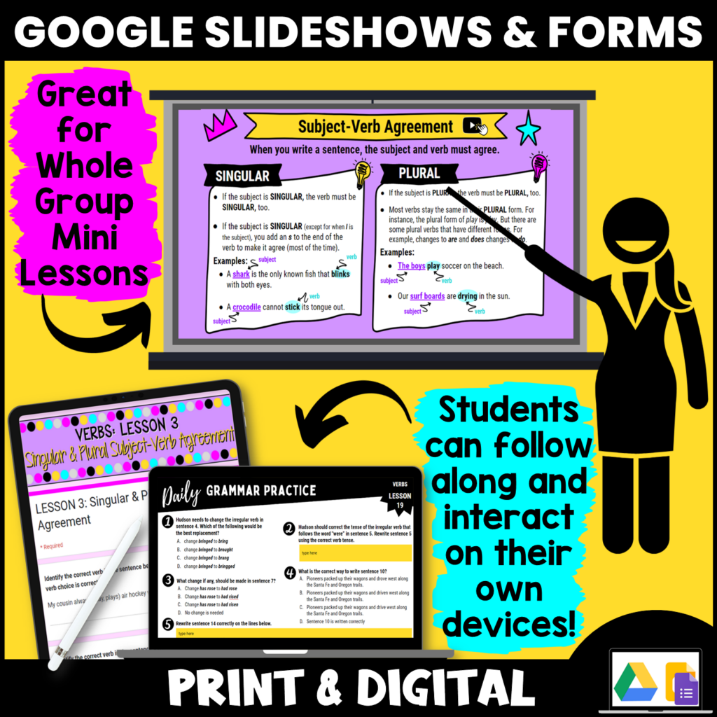 Verbs Daily Grammar Practice and Revise and Edit Passages for Upper ...