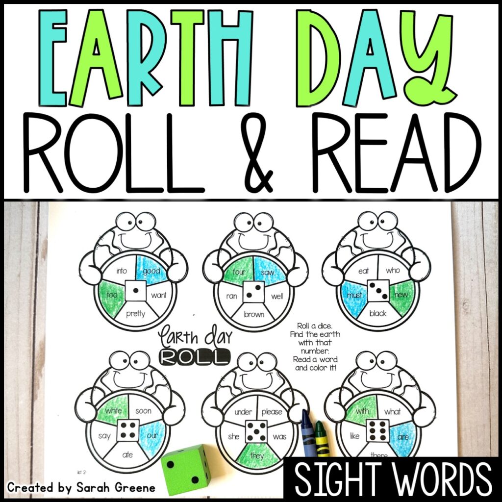Earth Day Roll & Read: Sight Words | Made By Teachers