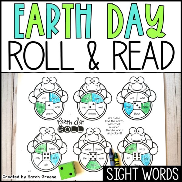 Earth Day Roll & Read: Sight Words | Made By Teachers