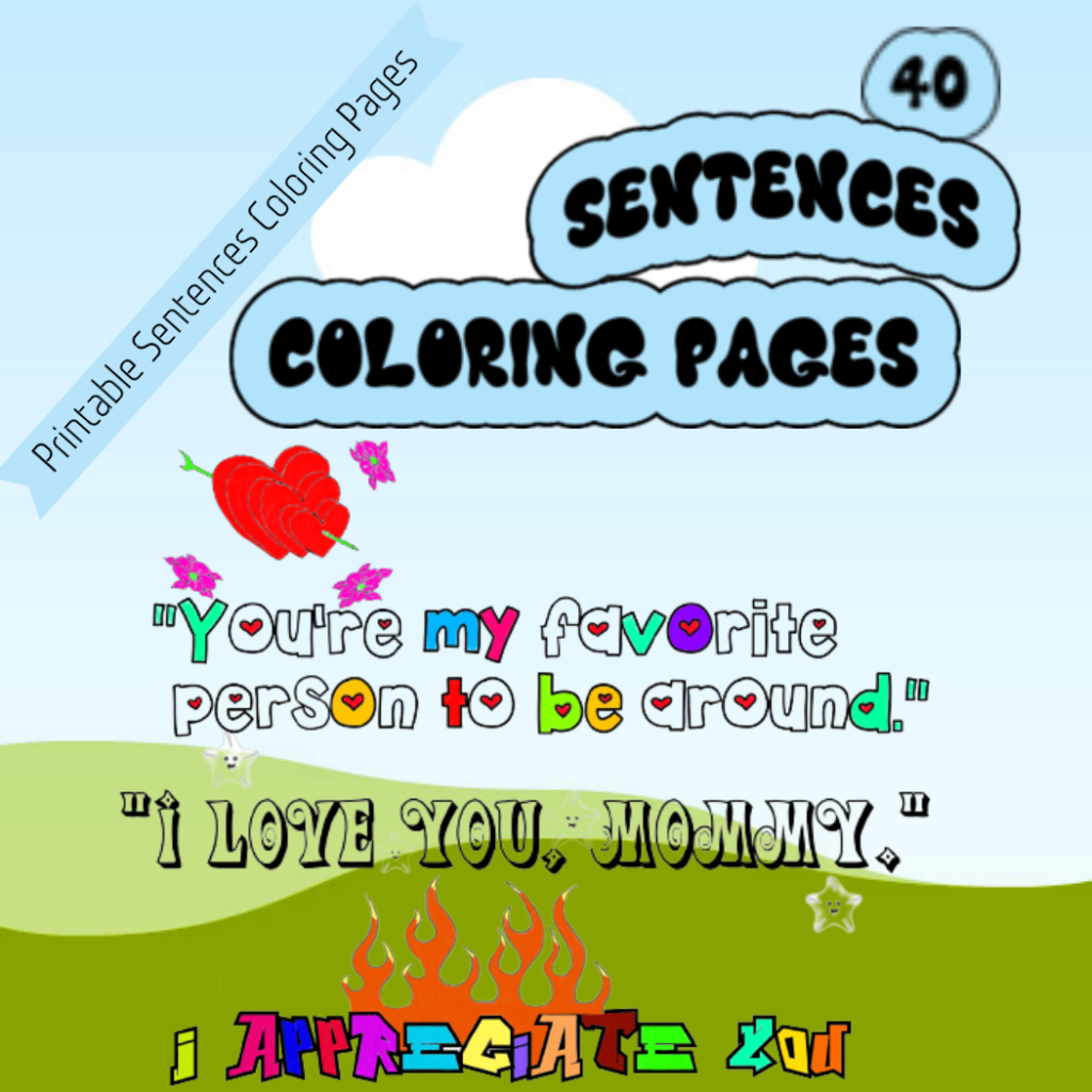 Beautiful Sentences Coloring Pages For Parents | Made By Teachers