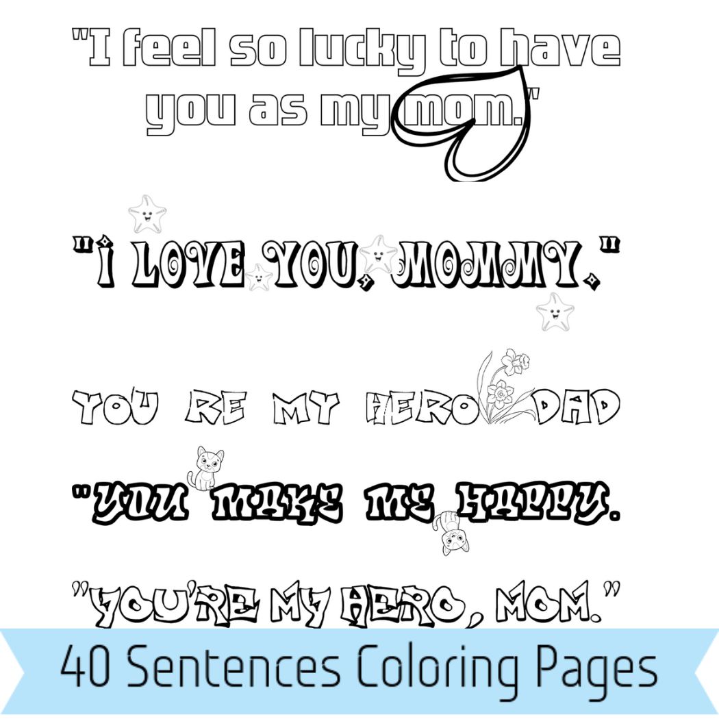 Beautiful Sentences Coloring Pages For Parents | Made By Teachers