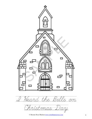 Christmas Carol Coloring Book with Cursive Copywork | Made By Teachers