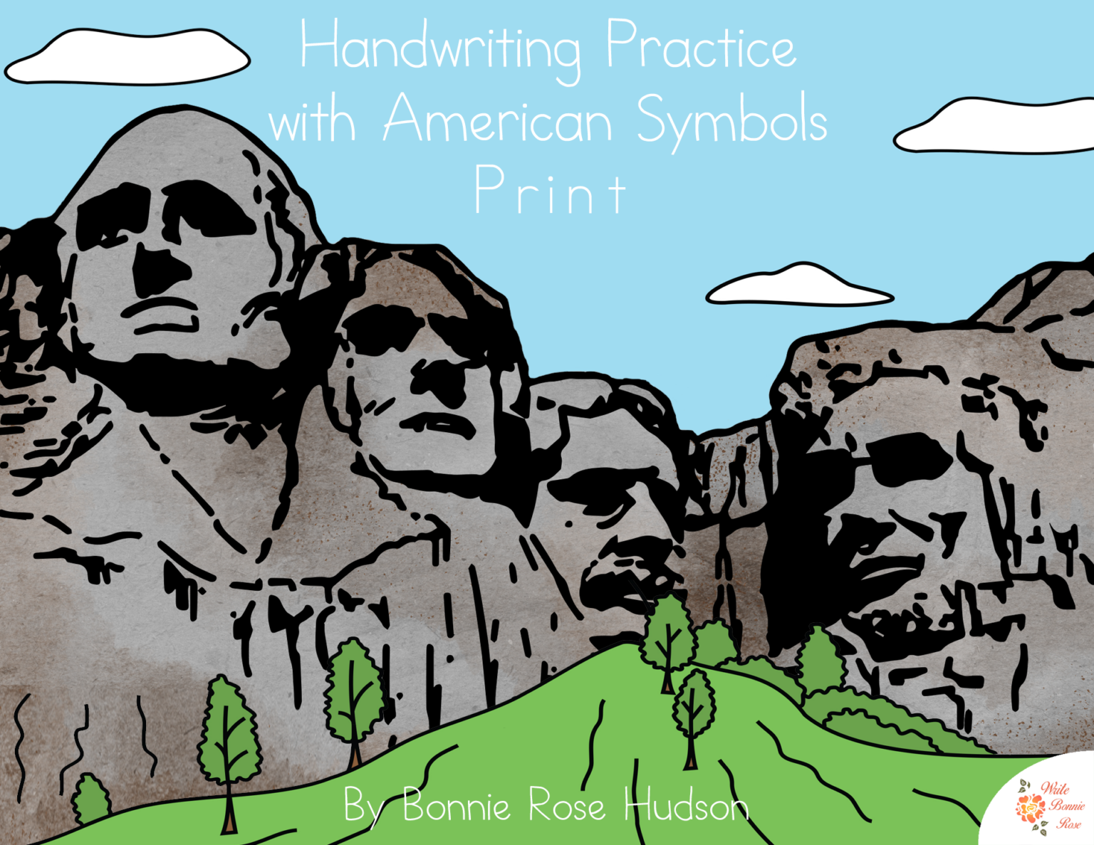 Handwriting Practice with American Symbols: Print | Made By Teachers