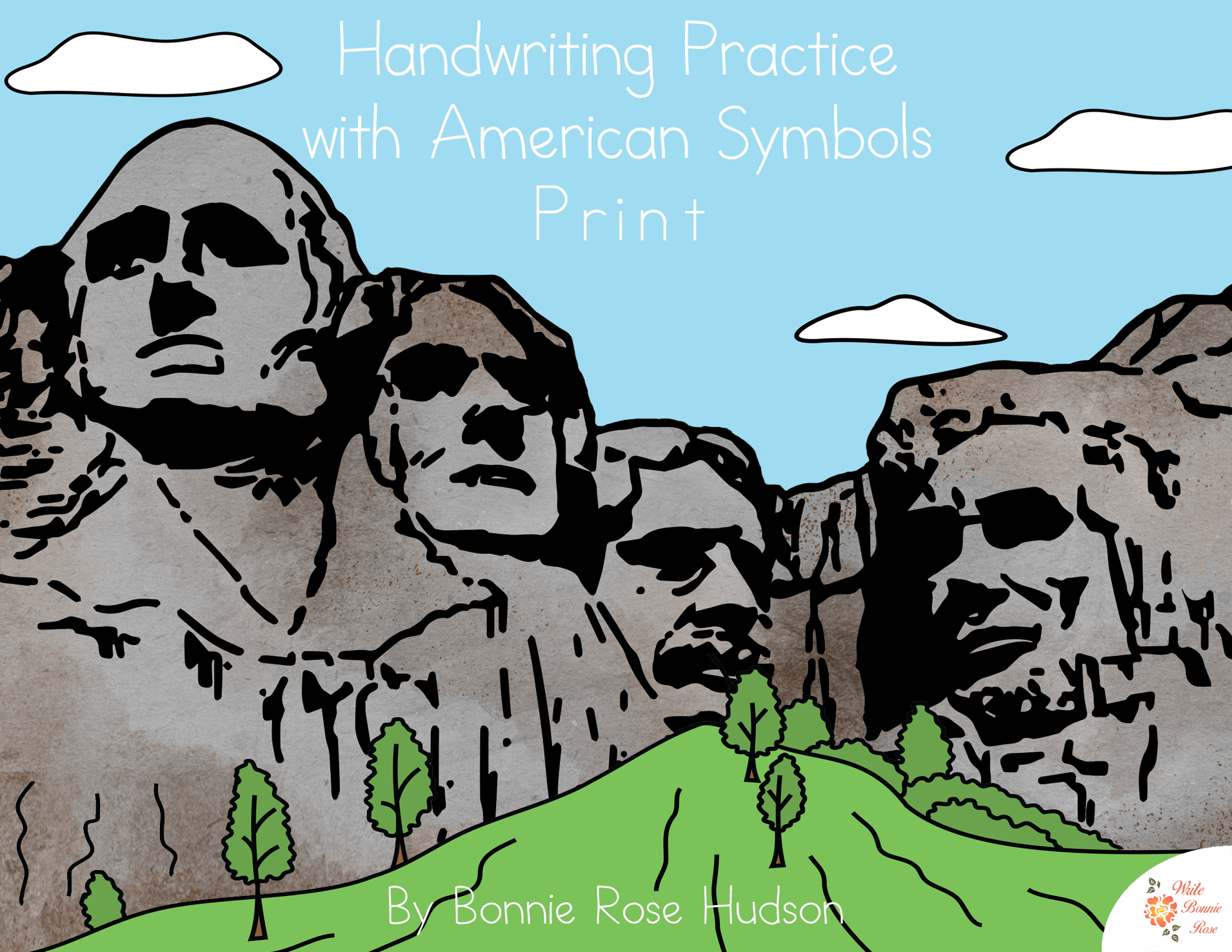 Handwriting Practice with American Symbols: Print | Made By Teachers
