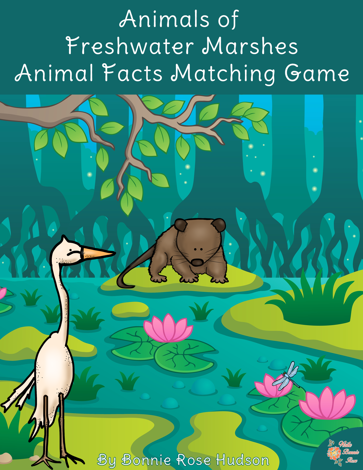 Animals of Freshwater Marshes: Animal Facts Matching Game | Made By ...