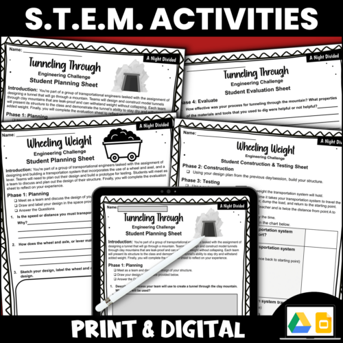 A Night Divided Novel Study Activities BUNDLE | Made By Teachers