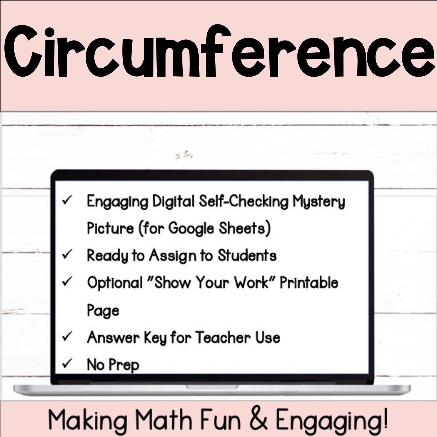 Circumference of Circles Digital Self-Checking Activity | Made By Teachers