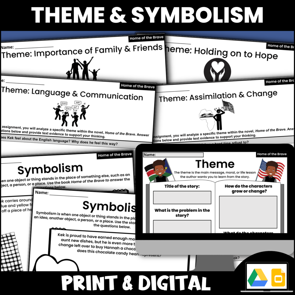 Home of the Brave by Katherine Applegate Novel Study Extension ...