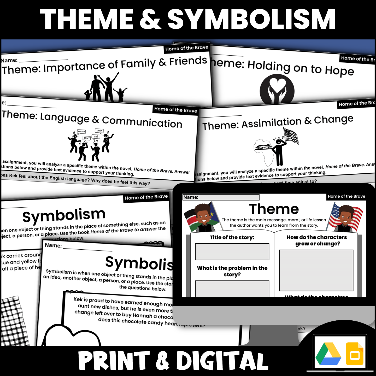 Home of the Brave by Katherine Applegate Novel Study Extension ...