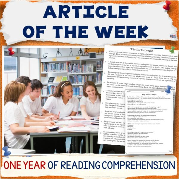 Article of the Week for Middle School - ONE YEAR of Print and Digital ...