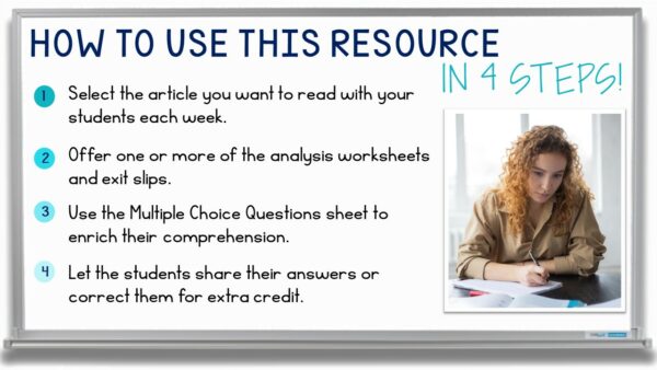 Article of the Week for Middle School - ONE YEAR of Print and Digital ...