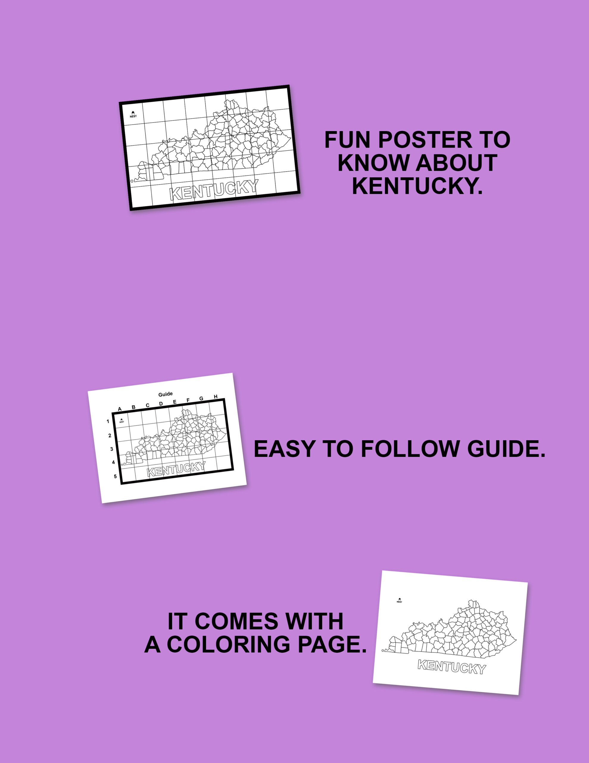 Kentucky Map Collaboration Poster | Made By Teachers