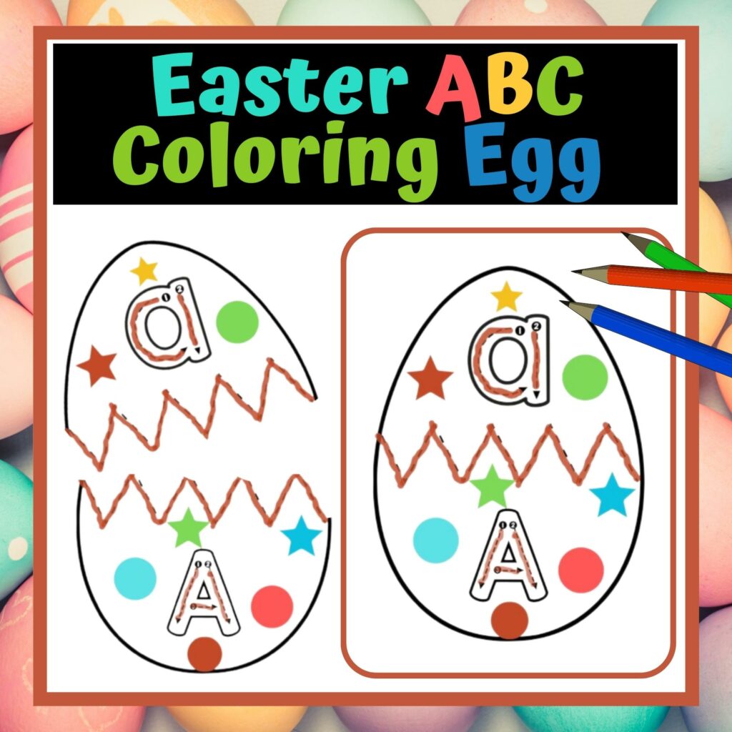 Easter ABC Coloring Egg | Made By Teachers
