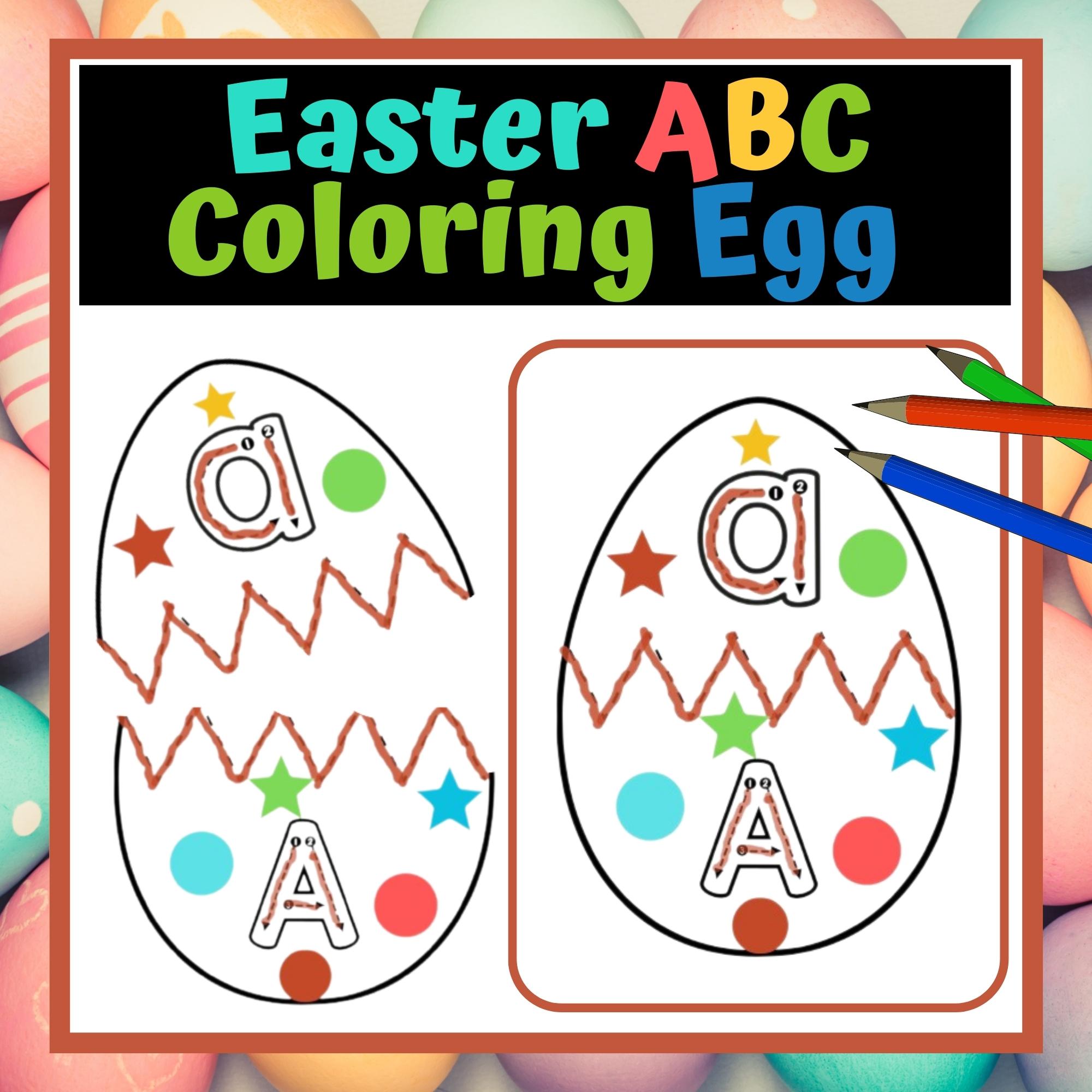 Easter ABC Coloring Egg | Made By Teachers